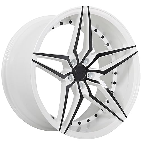AC Wheels AC01 | Staggered 20 Inch Rims (Set of 4 Wheels) - Gloss White ...