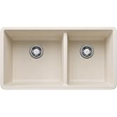 BLANCO 443080 PRECIS SILGRANIT 60/40 Double Bowl Undermount Kitchen ...
