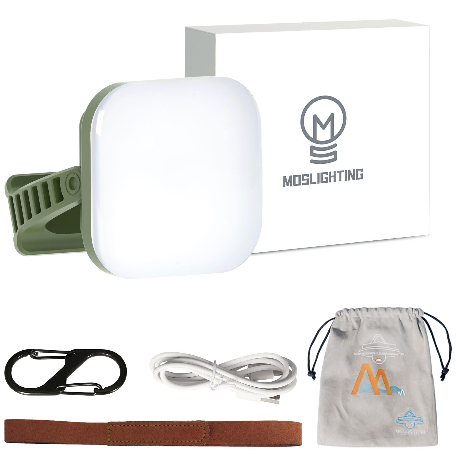 MOSLIGHTING Portable LED Work Light, 12000mAh Rechargeable Flood Light ...