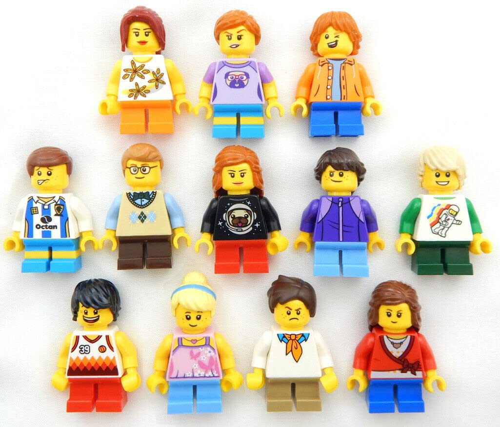 5 New Lego Random Kid Minifigures - Children, Boys, Girls Minifigs for ...