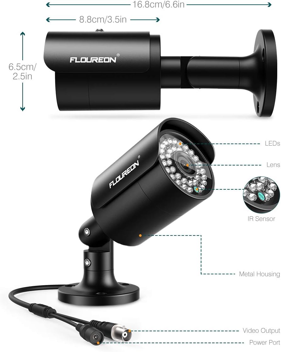 Super Saturday FLOUREON 8CH Security Camera System True HD 1080P nbsp 6 ...