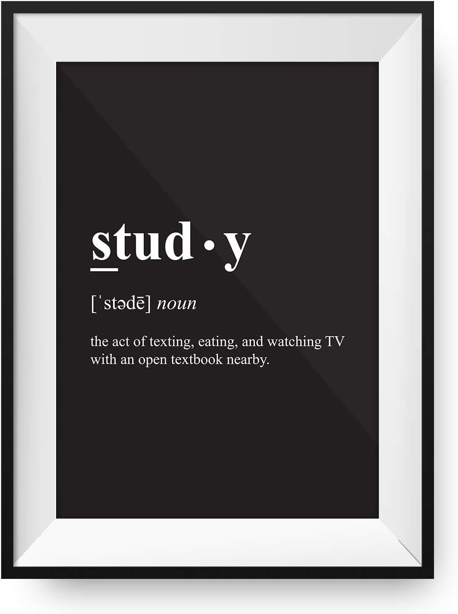 Amazon.com: Study Definition - Wall Decor Poster Print Modern Funny ...