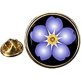 Masonic Freemasonary Forget-me-Not Flower Tiny Lapel Pin Badge: Amazon ...