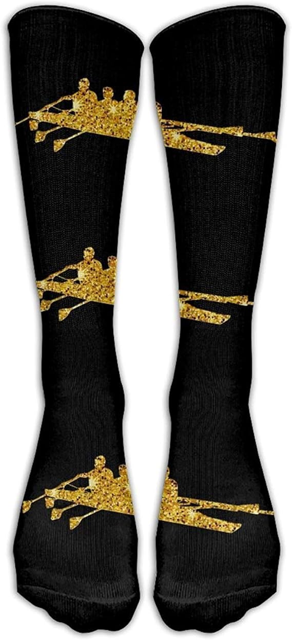 Gped Golden Rowing Glitter Casual Unisex Sock Knee Long High Socks ...