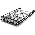 Amazon.com: Black Metal Roof Rack with 4LED Lights for 1:10 RC Rock ...