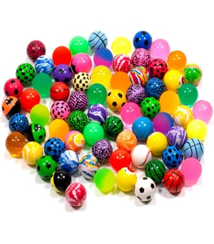27mm Bouncy Balls 250-Count 27mm Assorted Bounce Balls - Mixed Colors ...