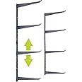 Heavy Duty 4-Tier Lumber Storage Rack by Delta Cycle, Holds Up To 640 ...