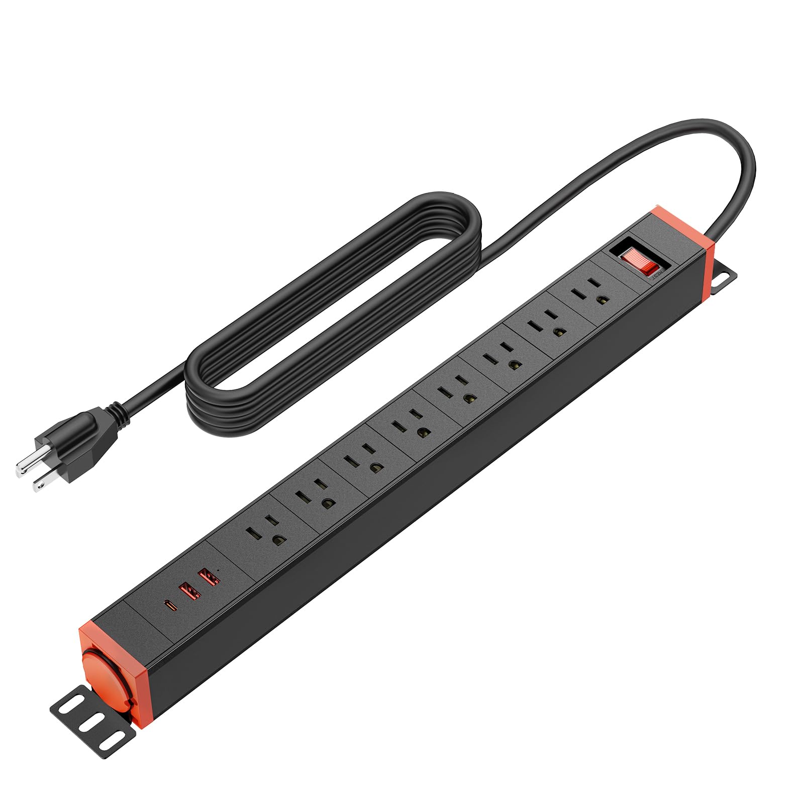 Rack Mount Power Strips,Surge Protector Heavy Duty 360°Rotating ...