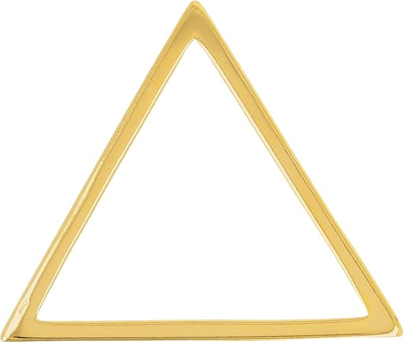 2 Colores Chapado en Oro Triángulo Openwork Primer: Amazon.es: Joyería