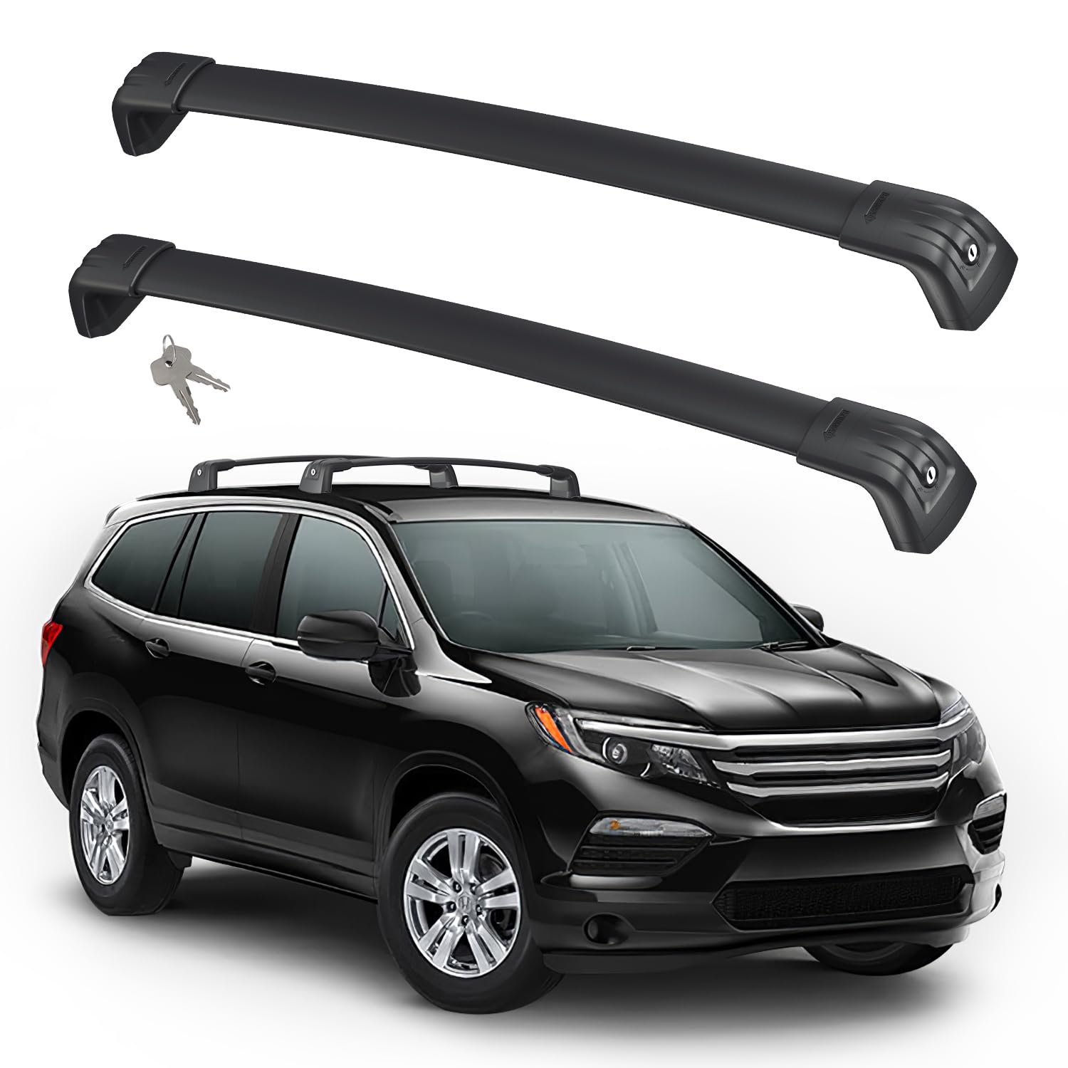 Soruci Roof Rack Cross Bars Compatible with Honda Pilot Without Roof ...
