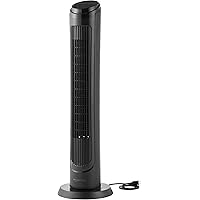 Amazon Basics Digital 40'' 4 Speed Oscillating LED Display Tower Fan ...