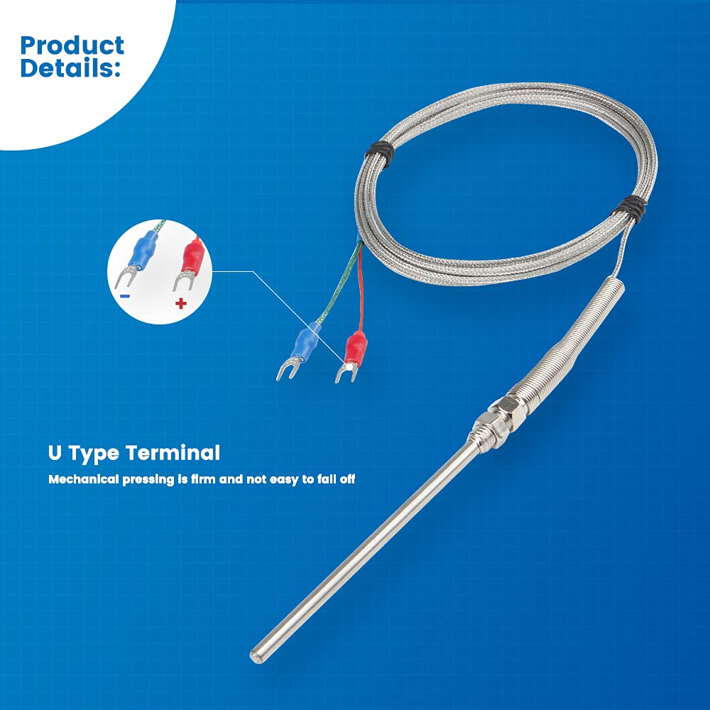 Mua K-Type Thermocouple Temperature Sensors 0~600℃，3M/9.8Ft Wire Probe ...