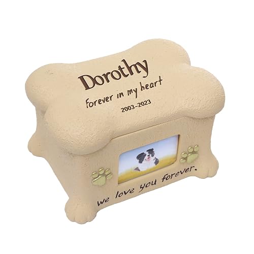 Personalized Pet Cremation Urn for Dog Ashes - Custom Engraved Dog ...