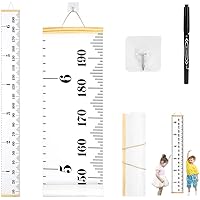 Amazon.com: Growth Chart Wall Hanging, Portable Kids Wall Ruler Removable Height Measure Chart ...