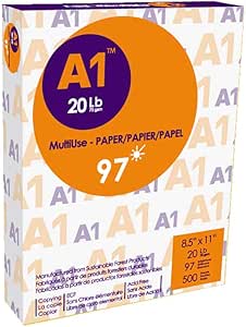 A1 Premier Multipurpose Paper, Copy/Copier/Laserjet Inkjet Printer/Fax ...