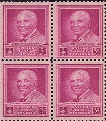 Amazon.com: George Washington Carver Set of 4 x 3 Cent US Postage ...