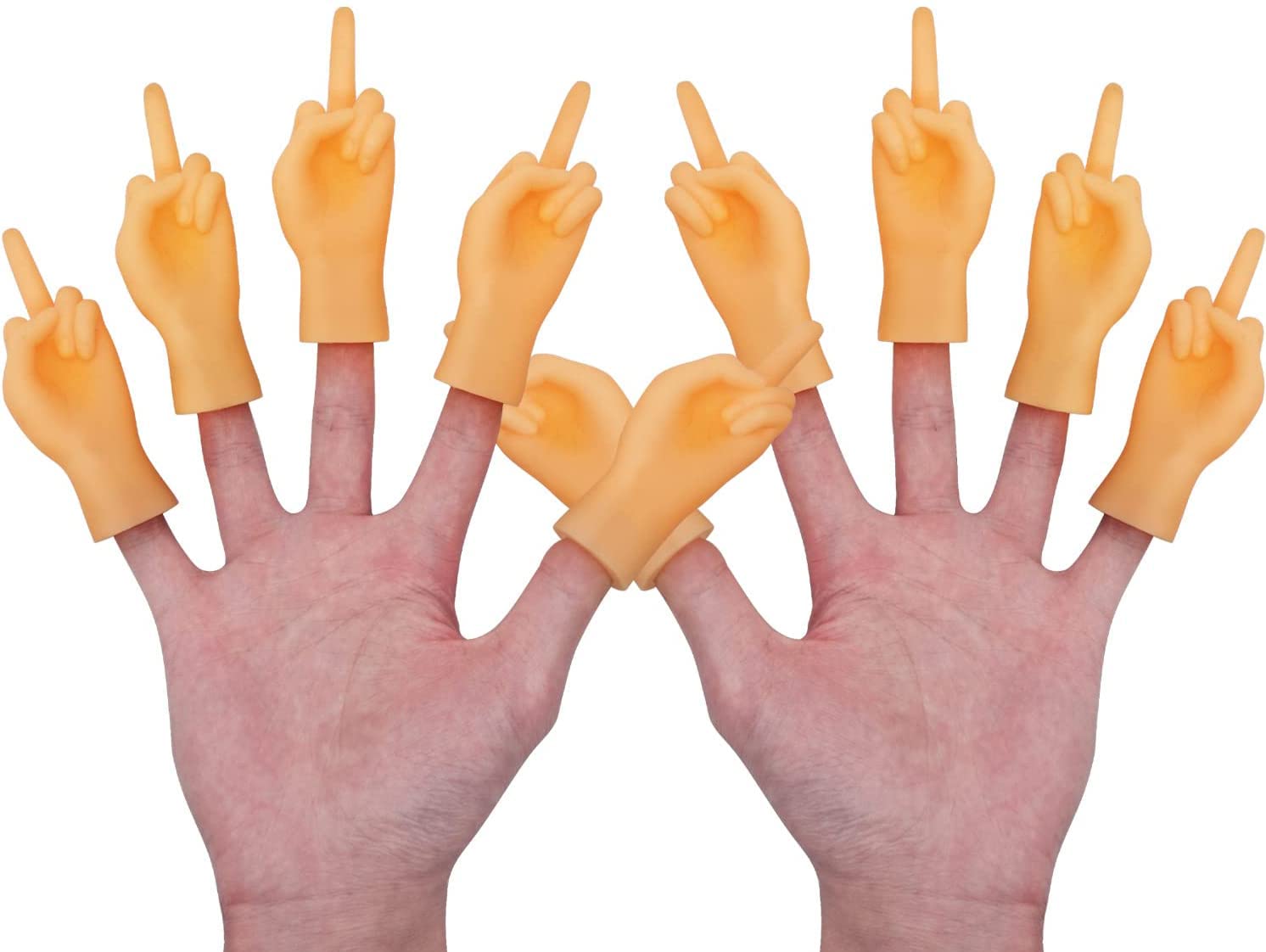 Mua Yolococa Tiny Hands Middle Finger 10 PCS Little Finger Puppets Mini ...