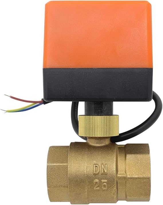 Vanne 2 voies motorisée electrovanne normalement fermée electrovanne 220v 1/2 3/4 1 1-1/4 1-1/2 ...