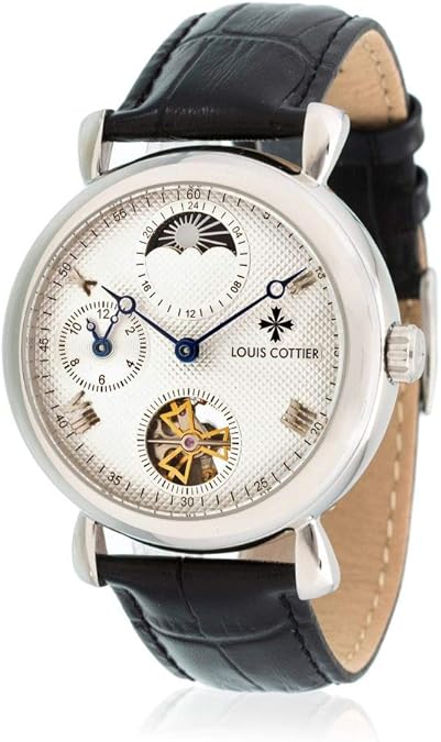 Louis COTTIER Automatic Watch Travelling Man: Amazon.co.uk: Shoes & Bags