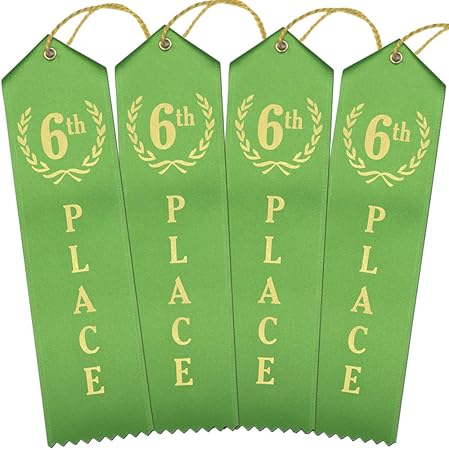 Amazon.com : 6th Place Award Ribbons – Bulk 100 Pack : Office Products