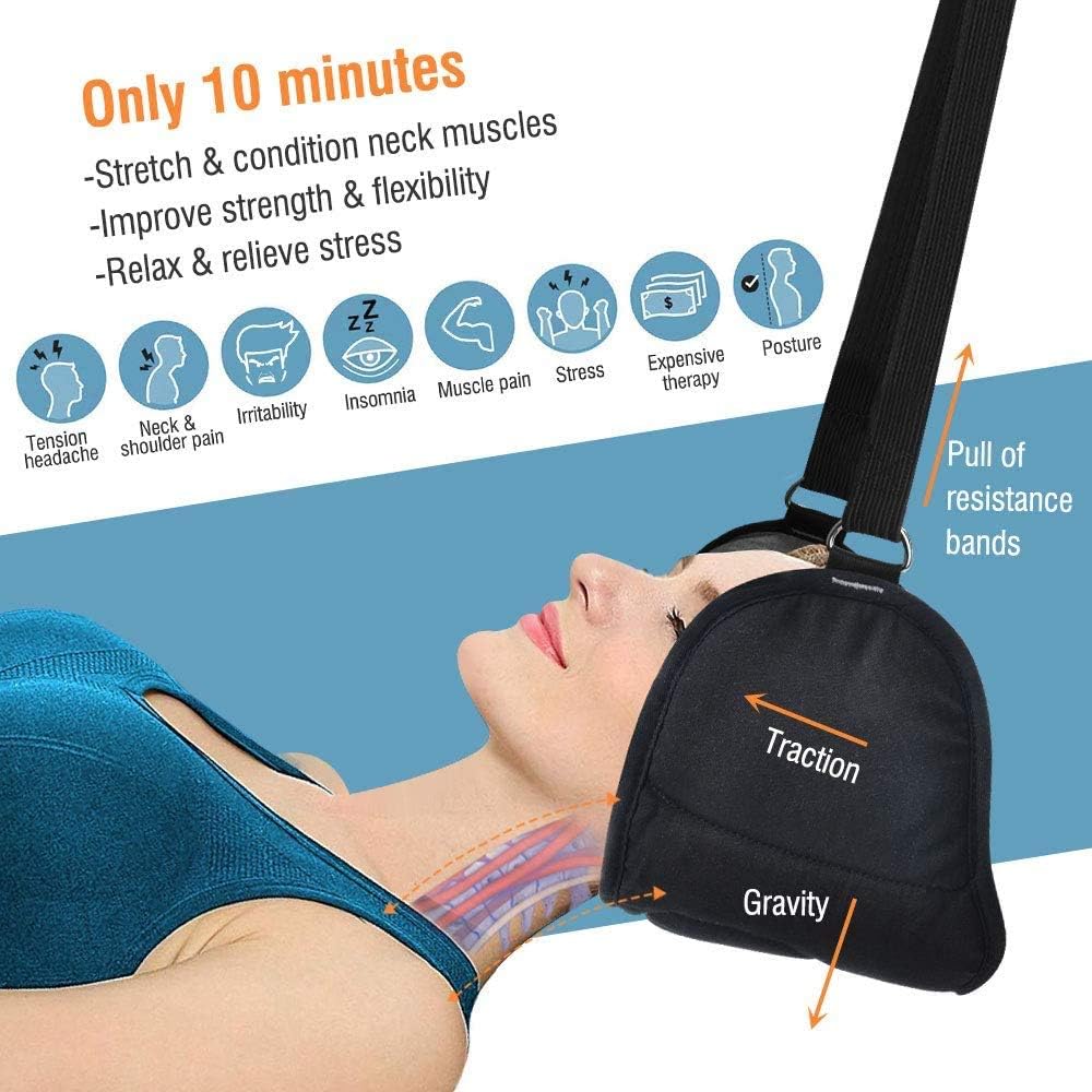 Tseipoaoi Hammock for Neck,Portable Decompression Cervical Traction ...
