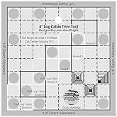 Amazon.com: Creative Grids Log Cabin Trim Tool for 8in Finished Blocks ...