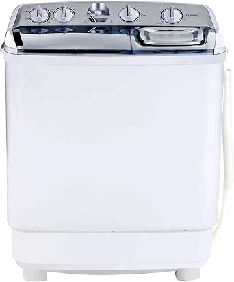 Amazon.com: KUPPET Compact Twin Tub Portable Mini Washing Machine 21lbs ...