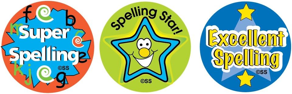 Sticker Solutions Super Spelling Reward Stickers (Pack of 54), DBS161 ...