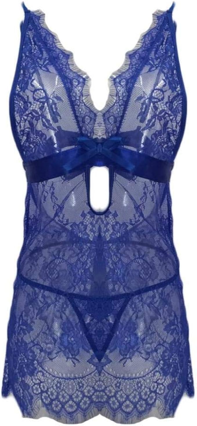 Sexy Babydoll Encaje Lencería Traje De Mucama Lencería Erótica Lencería Sexy Ropa De Dormir De ...