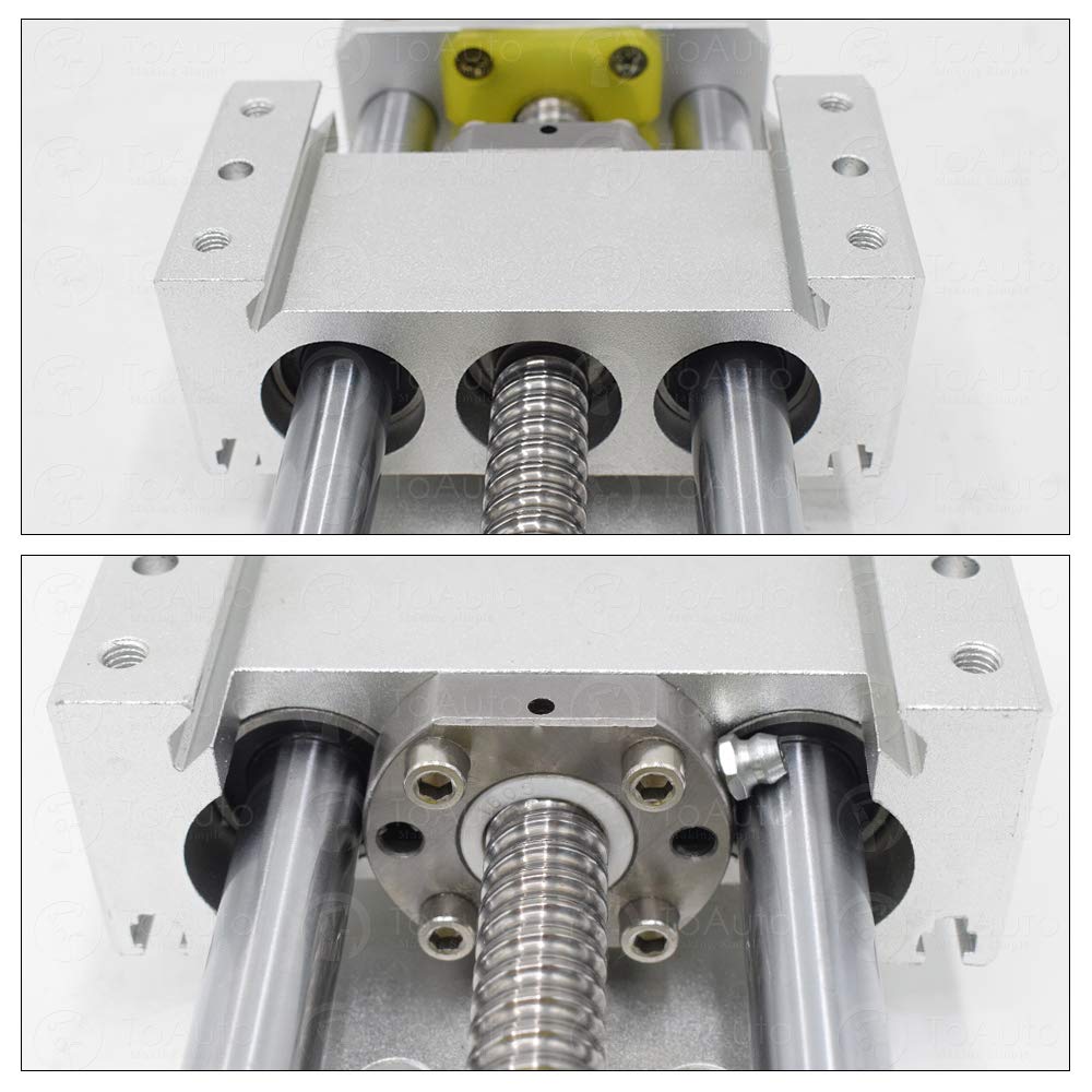 Updated CNC Manual Sliding Table 100mm Linear Rail Slide Cross SFU1605 ...