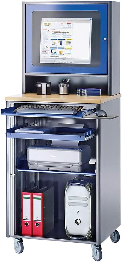 RAU Computer-Arbeitsplatz - HxBxT 1820 x 720 x 660 mm, mit ...