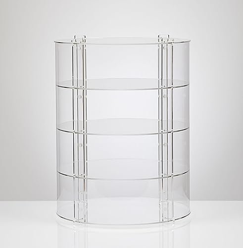 Lockable Shelved Clear Acrylic Countertop Display Cabinet: Amazon.co.uk ...