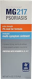 Amazon.com: MG217 Multi Symptom Relief 2% Coal Tar Medicated Psoriasis ...