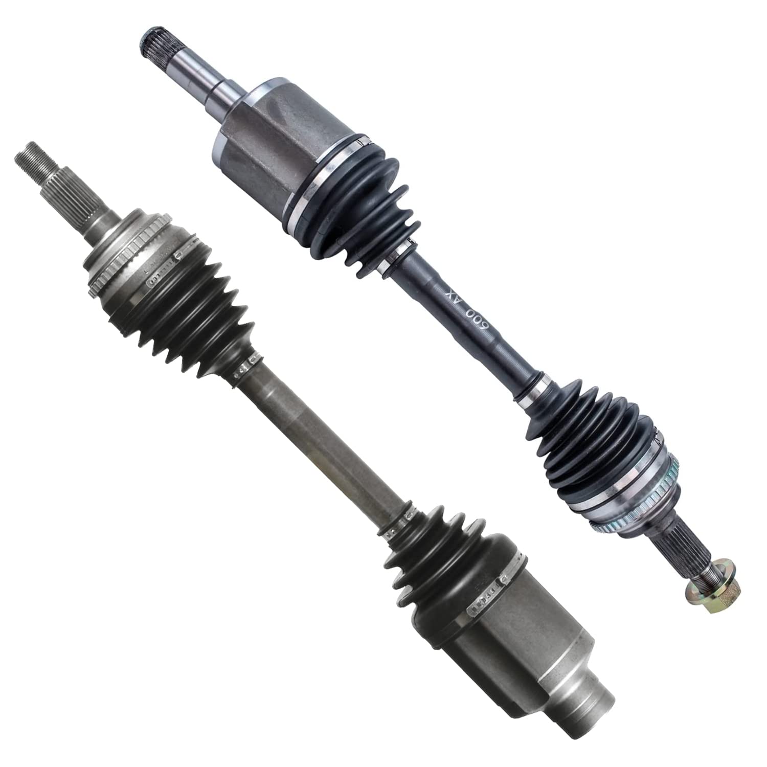 Detroit Axle - 4WD Front 2pc CV Axles for 07-14 Ford Edge Lincoln MKX, 2 CV Axle Shafts Assembly ...
