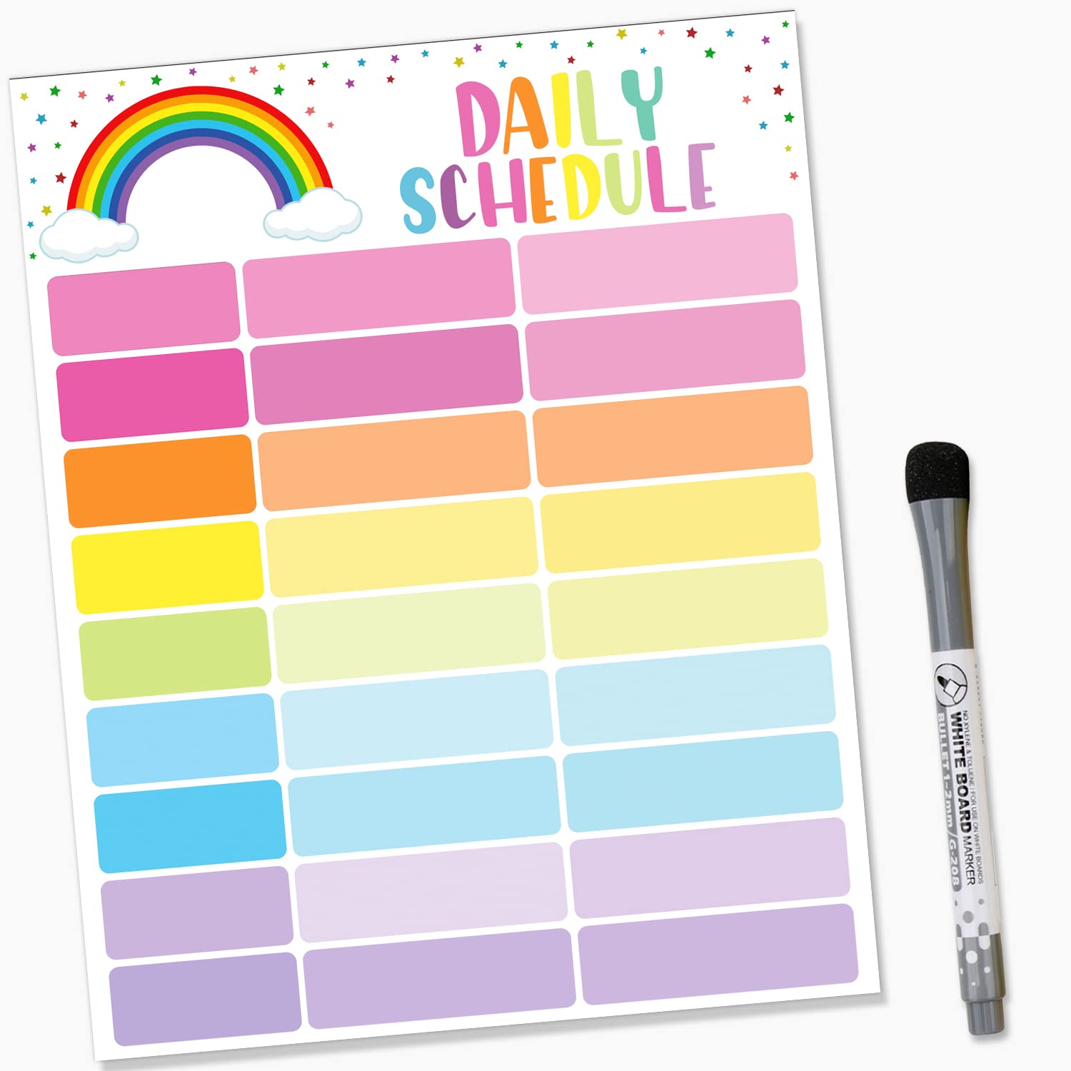 Mua Rainbow Chore Chart for Kids, 8 x 10 inch，Magnetic Behavior Reward ...