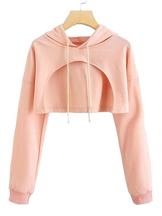 Buy FUNKY MONKEY Bust Cut Cropped Hoodie at Amazon.in