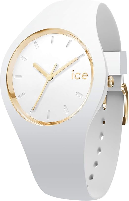 Ice-Watch - ICE Glam White - Women's Wristwatch with Silicon Strap ...