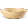 Amazon.com | LEXA Bamboo Salad Bowl 12 Inch Lightweight Popcorn Bowl ...
