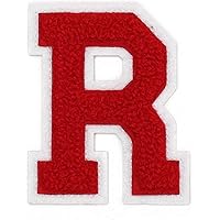 Amazon.com: Letter R - Chenille Stitch Varsity Iron-On Patch by pc, 4-1 ...