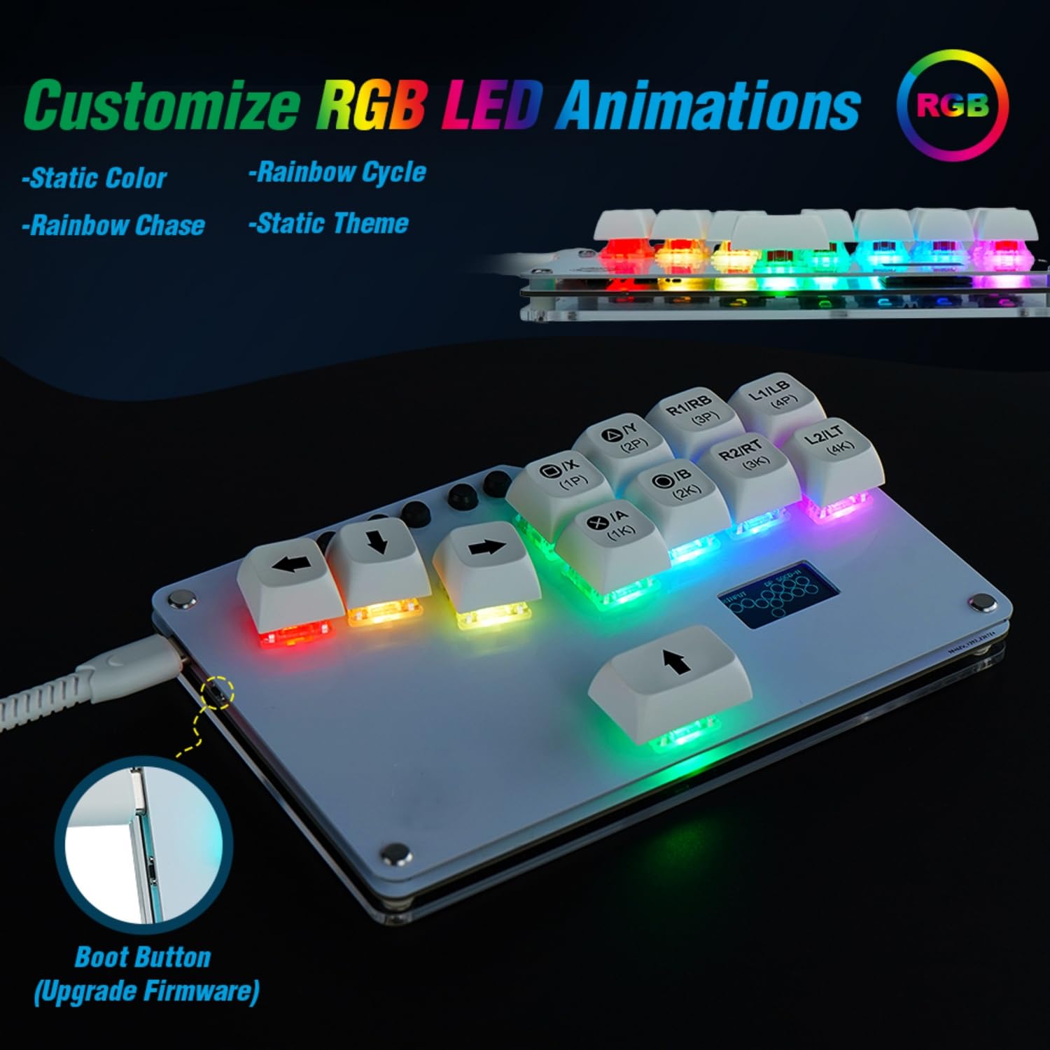 Mua BITFUNX Gaming Keypad, Mini Gamepad 12Keys All-Button Leverless ...