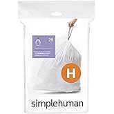 Amazon.com: simplehuman Code B Custom Fit Drawstring Trash Bags in ...