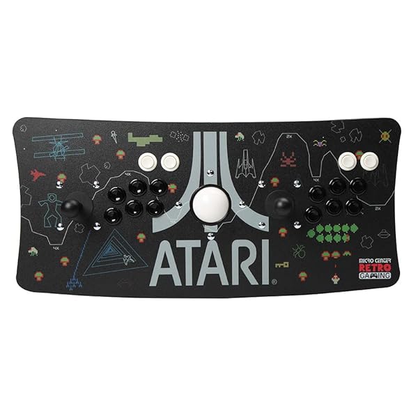Atari Arcade Fightstick USB Dual Joystick 2 Player Game Controller for ...