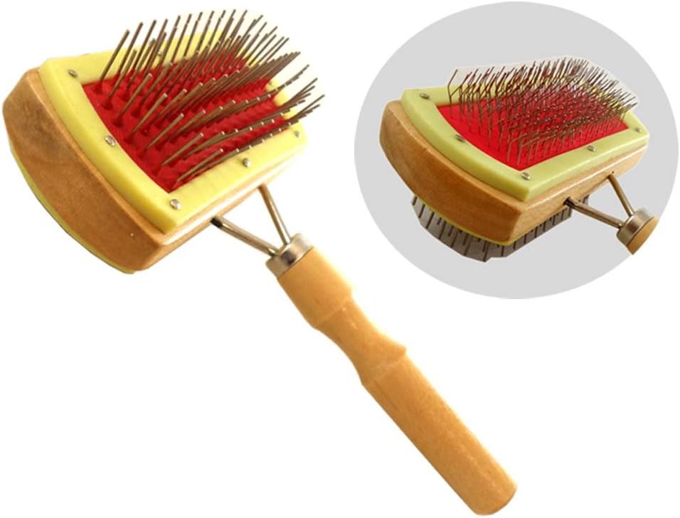 7" Long Wire Brush With Coarse Wire And Fine Wire, On 4" X 2" Head ...