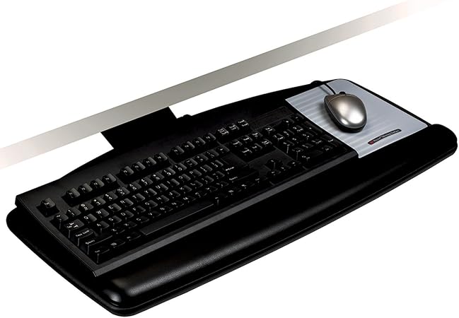 3M Easy Adjust Keyboard Tray, Height and Tilt Adjustable Ergonomic ...