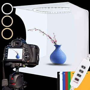 Amazon.com : Photo Studio Light Box Kit, 12inch x 12inch Photography ...