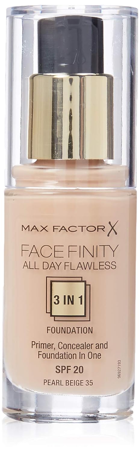 Max Factor Facefinity 3-in-1 All Day Flawless Foundation, SPF 20, 35 ...