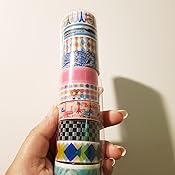 10 Kawaii 5M Tapes Mix Designs Cartoon Adhesive Tape Set for ...