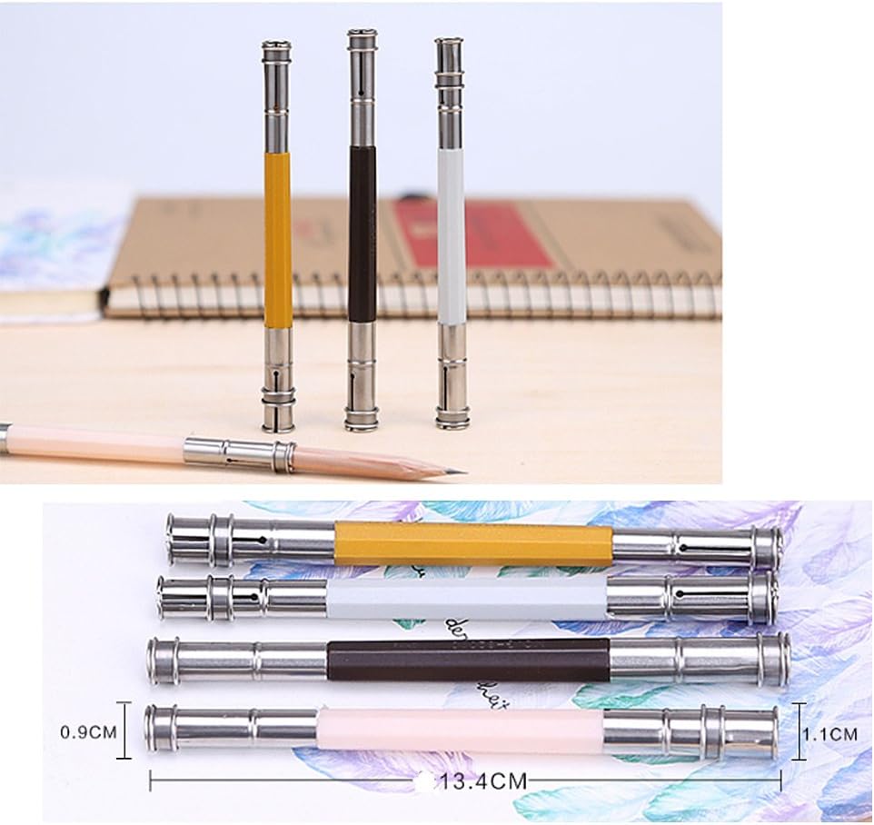 Sipliv Dual Head Pencil Holder Pencil Extender for Sketch & Charcoal ...