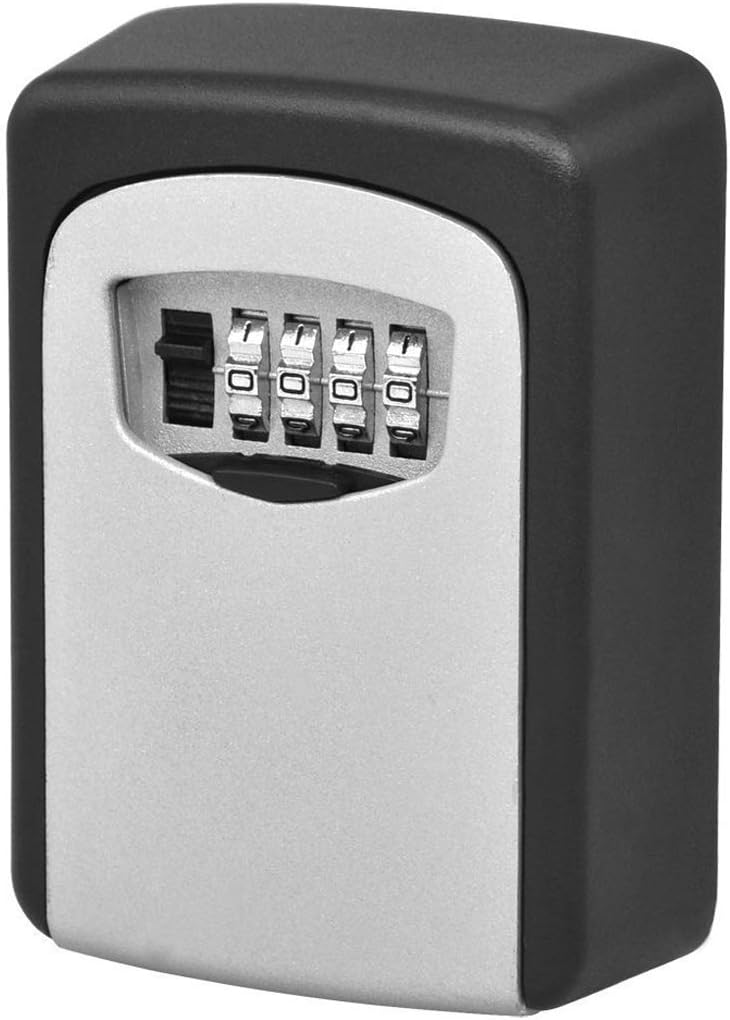 YA MI 4-digit key lock box, outdoor waterproof hidden wall mounted key ...
