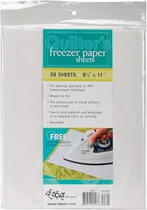 Amazon.com: C&T Publishing 20107 Quilter's Freezer Paper Sheet, 8-1/2 ...